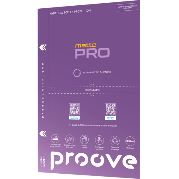 Protective hydrogel film Proove Hydrogel Screen Protection PRO Matte