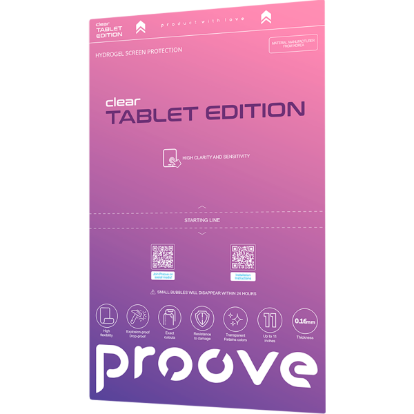 Protective hydrogel film Proove Hydrogel Screen Protection TABLET ...